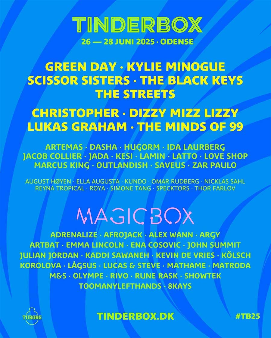 Tinderbox completes 2025 line up!